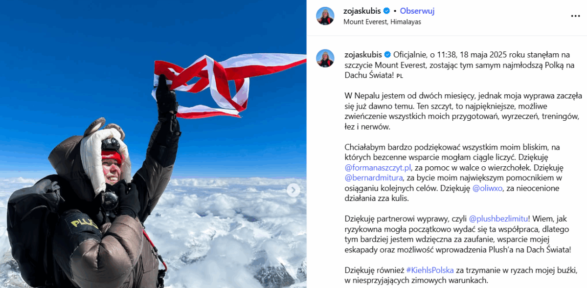 Ludzie więksi niż góry: Zoja Skubis zdobywa Mount Everest - CDN